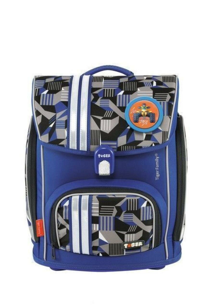 Ранец, TIGER FAMILY электролит, жесткий каркас, 18 л, эргономическая спинка, 38х34х23 см, ткань, защелка