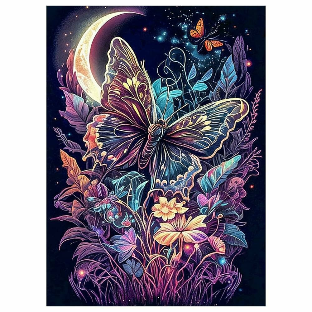 Алмазная мозаика 40х50 cm "бабочка" / картина алмазная стразами