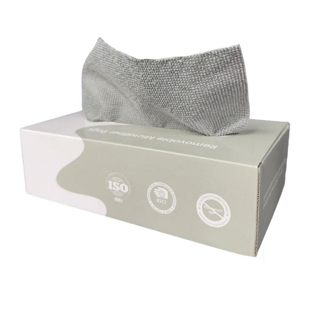 Кухонные полотенца для мытья посуды, одноразовые и многоразовые, из микрофибры для удаления жира, без ворса