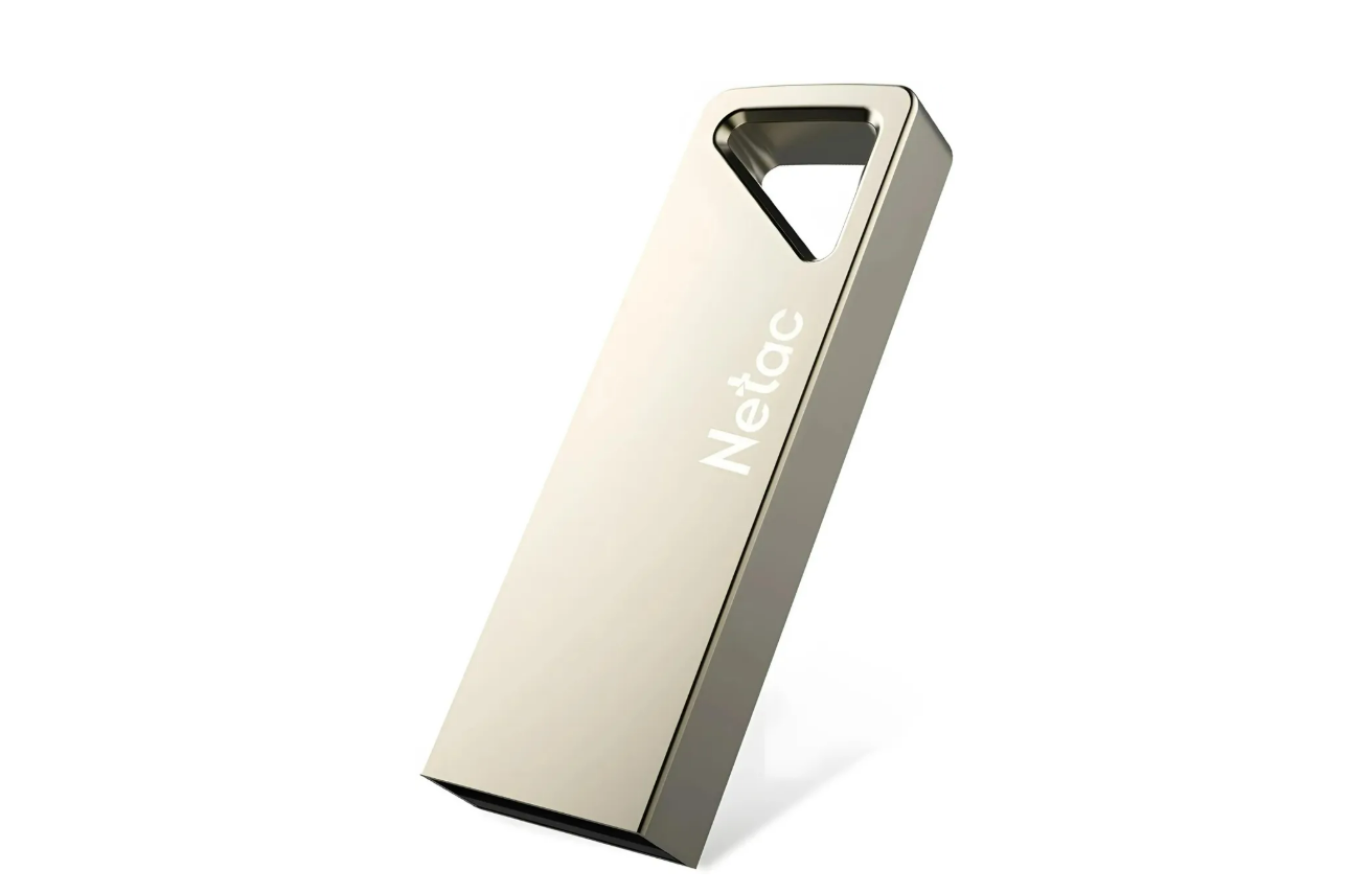 USB флеш-накопитель Netac U326, 64Gb, серебро, USB 2.0 (NT03U326N-064G-20PN)
