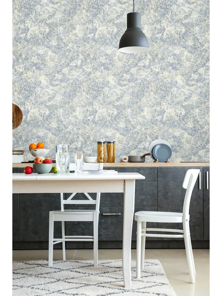Виниловые моющиеся обои на бумажной основе для кухни 0,53*10,05