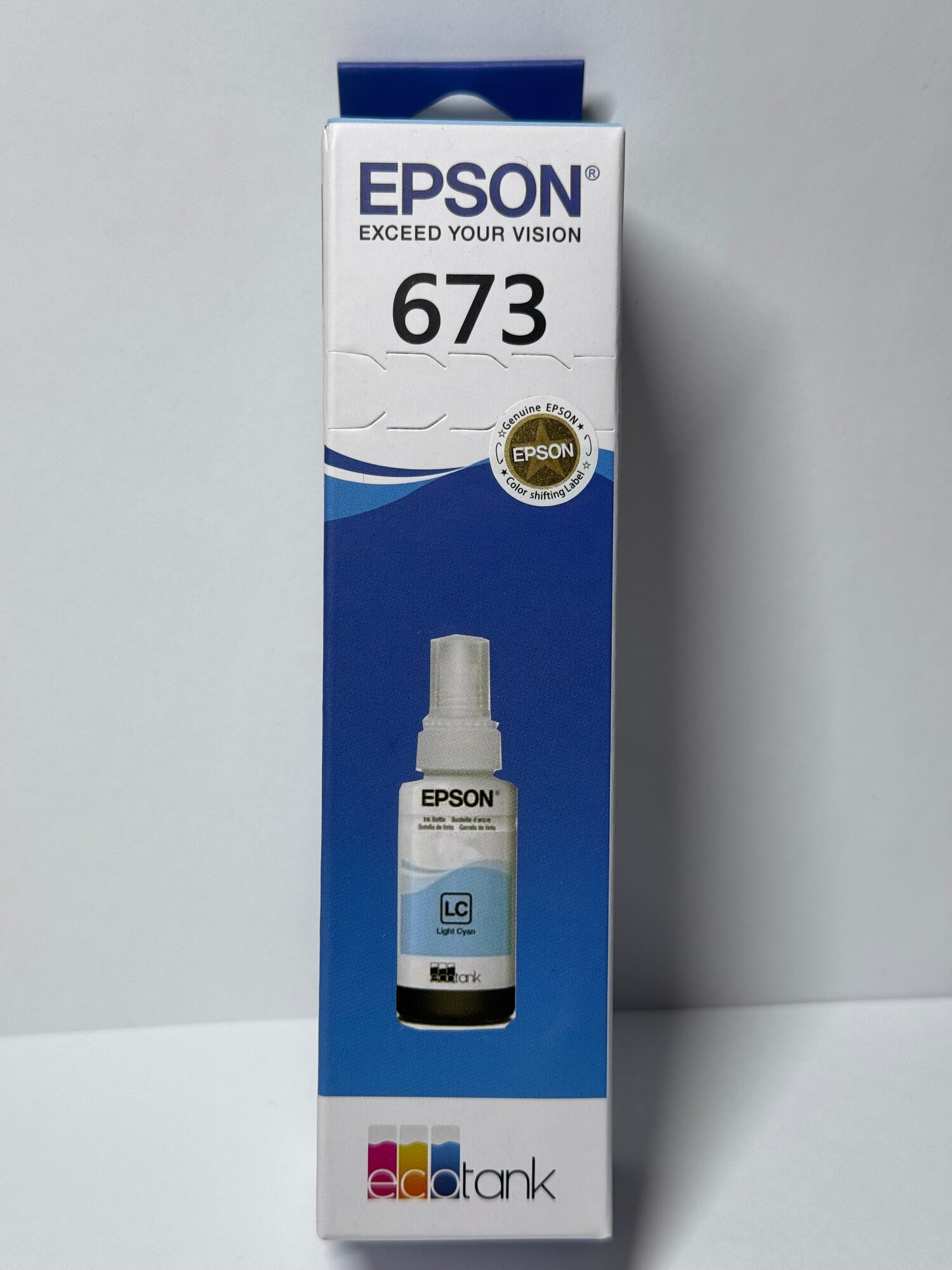Чернила Epson C13T673598, для Epson L800, Epson L805, Epson L810, Epson L850, Epson L1800, светло-голубой, 70 мл