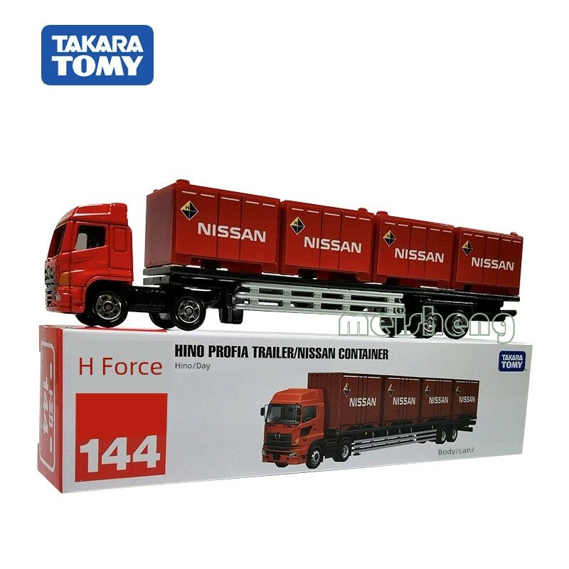 TOMICA 144 Hino Контейнерный грузовик Алюминиевая модель Инженерное транспортное средство шкала 1:64