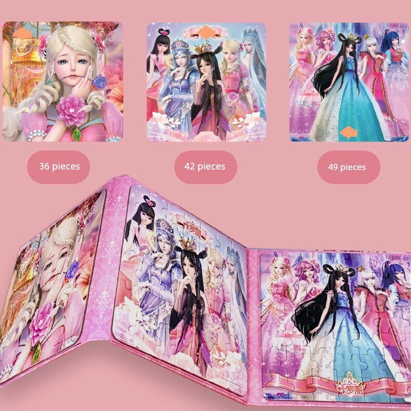 Магнитная головоломка Winx Club 3 в 1 Набор 50+60+60 деталей Образовательная игрушка