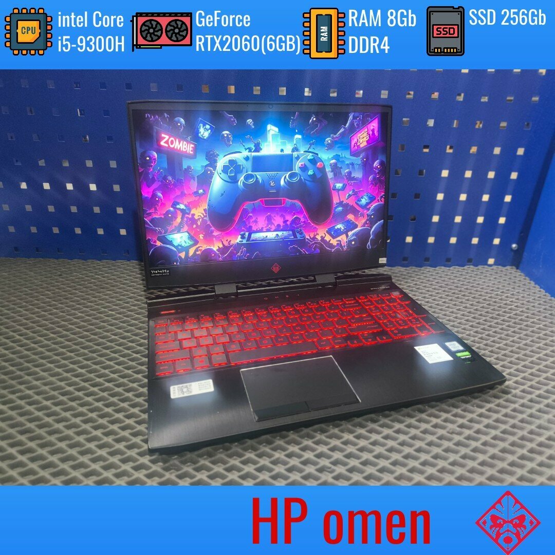 Игровой ноутбук HP Omen/ intel Core i5-9300H/ GeForce RTX 2060 (6Gb) / RAM 8Gb