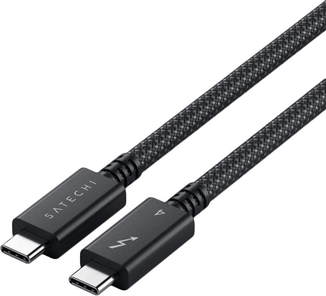 Кабель SATECHI Thunderbolt 4 Pro, USB Type-C (m) - USB Type-C (m), 1м, черный (st-ytb100k)