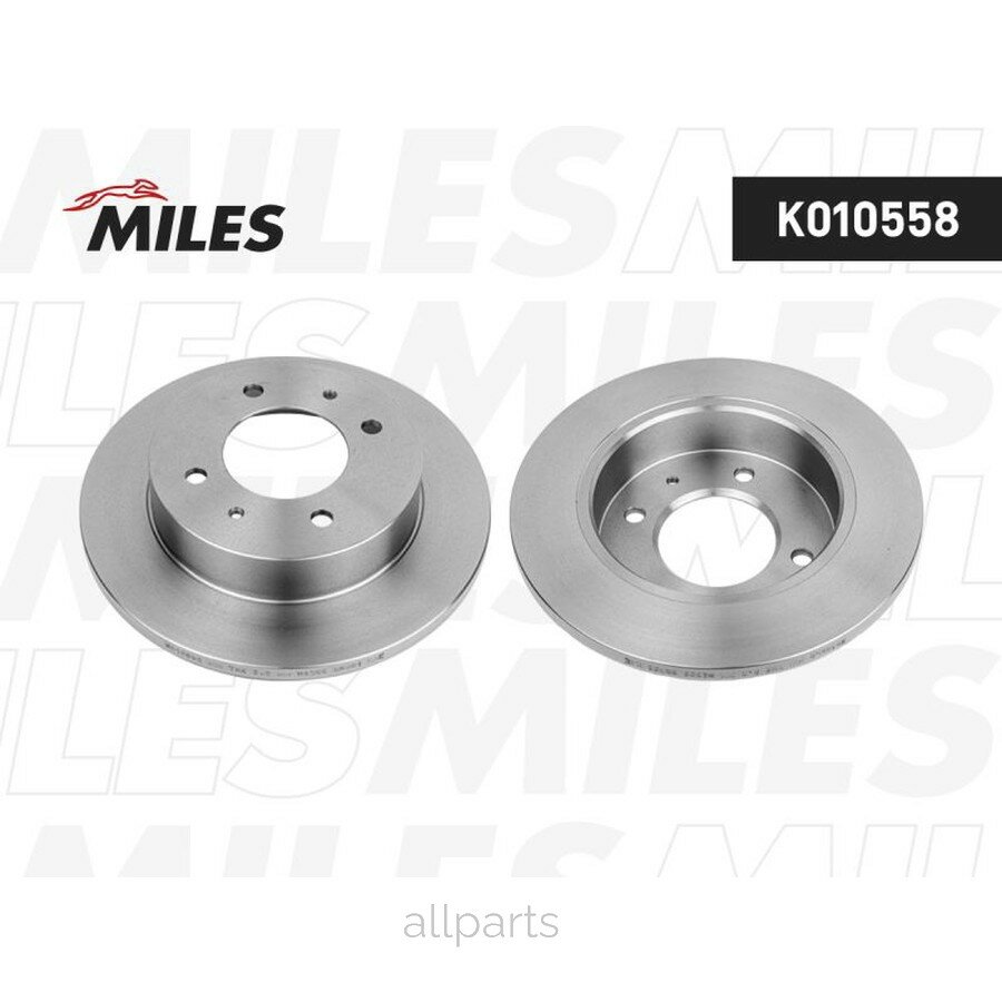 MILES K010558 Диск тормозной HYUNDAI ELANTRA XD 00>/LANTRA задний