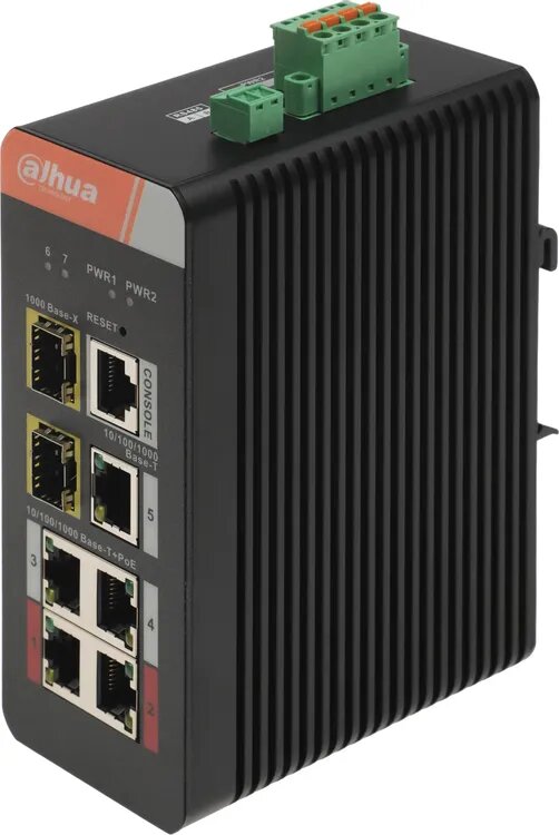 Коммутатор Dahua DH-IS4207-4GT-120, PoE, 120Вт, гигабитный, управляемый