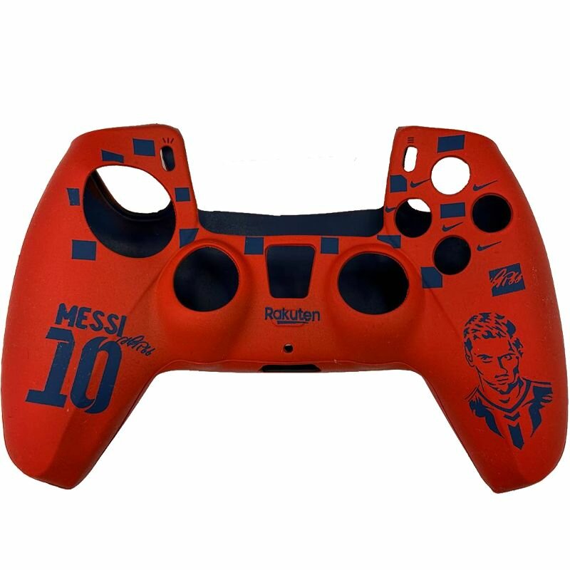 Силиконовый чехол для геймпада DualSense (PS5) (Messi 10)