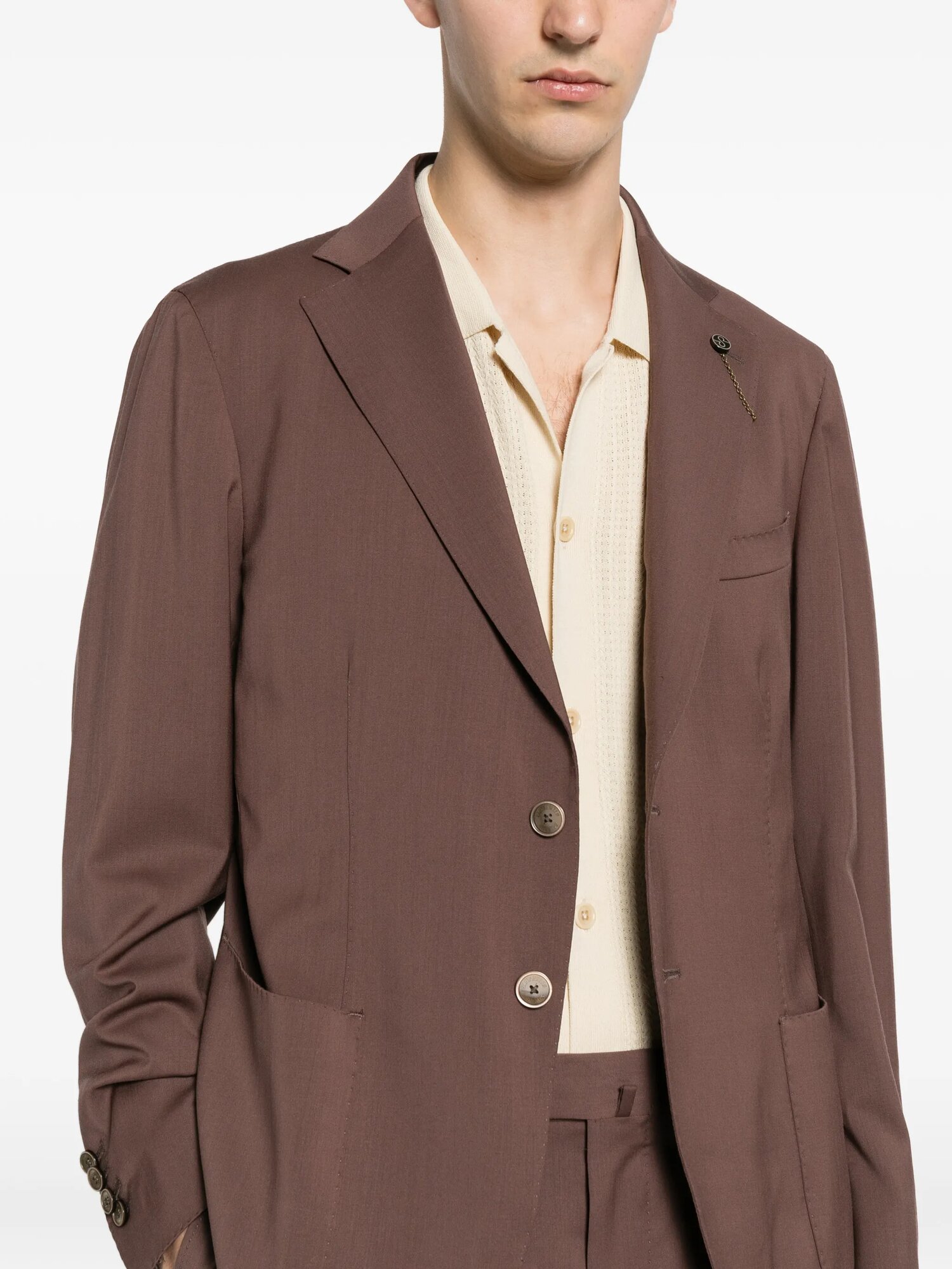 Комбинезон SANTANIELLO Single-breasted notch-lapel suit, размер 46 — фото 1