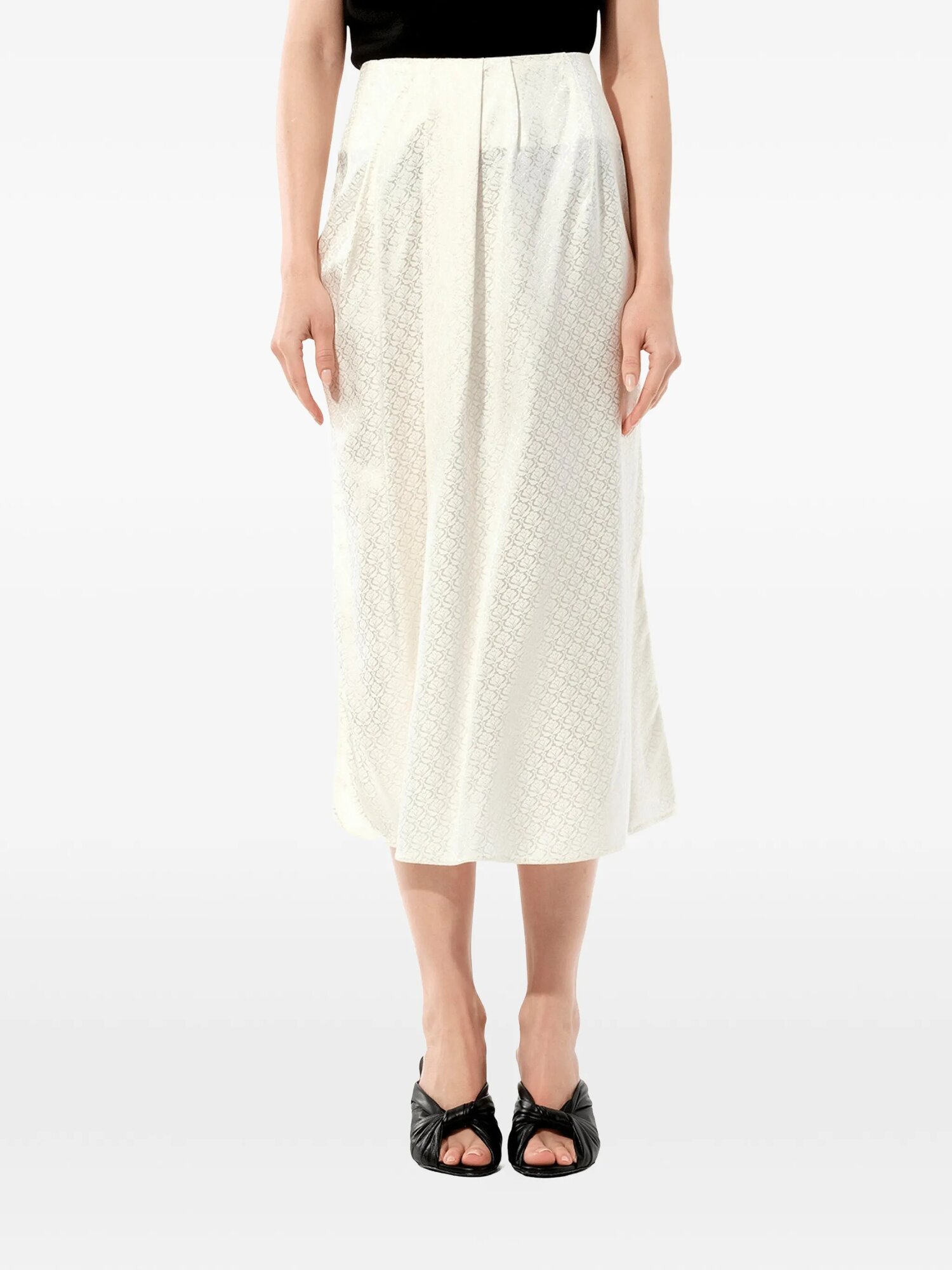 Юбка Pleated satin skirt