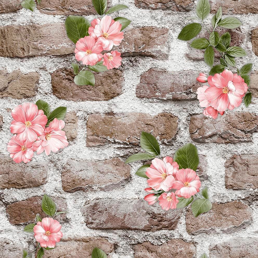Обои бумажные, моющиеся, полуметровые, 0,53*10м, Адель 9043