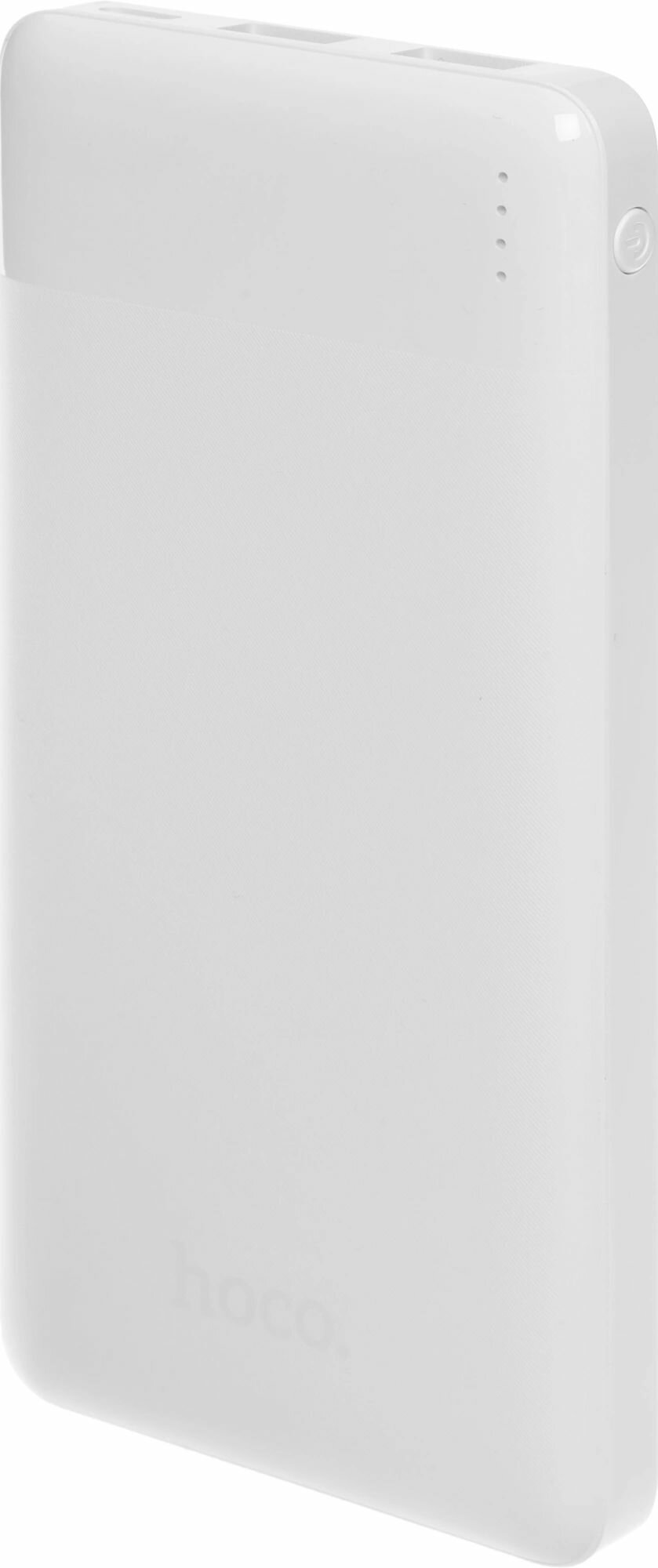 Повербанк Hoco для зарядки телефонов 10000mAh 2A 2xUSB-A белый (J72 EASY TRAVEL WHITE)
