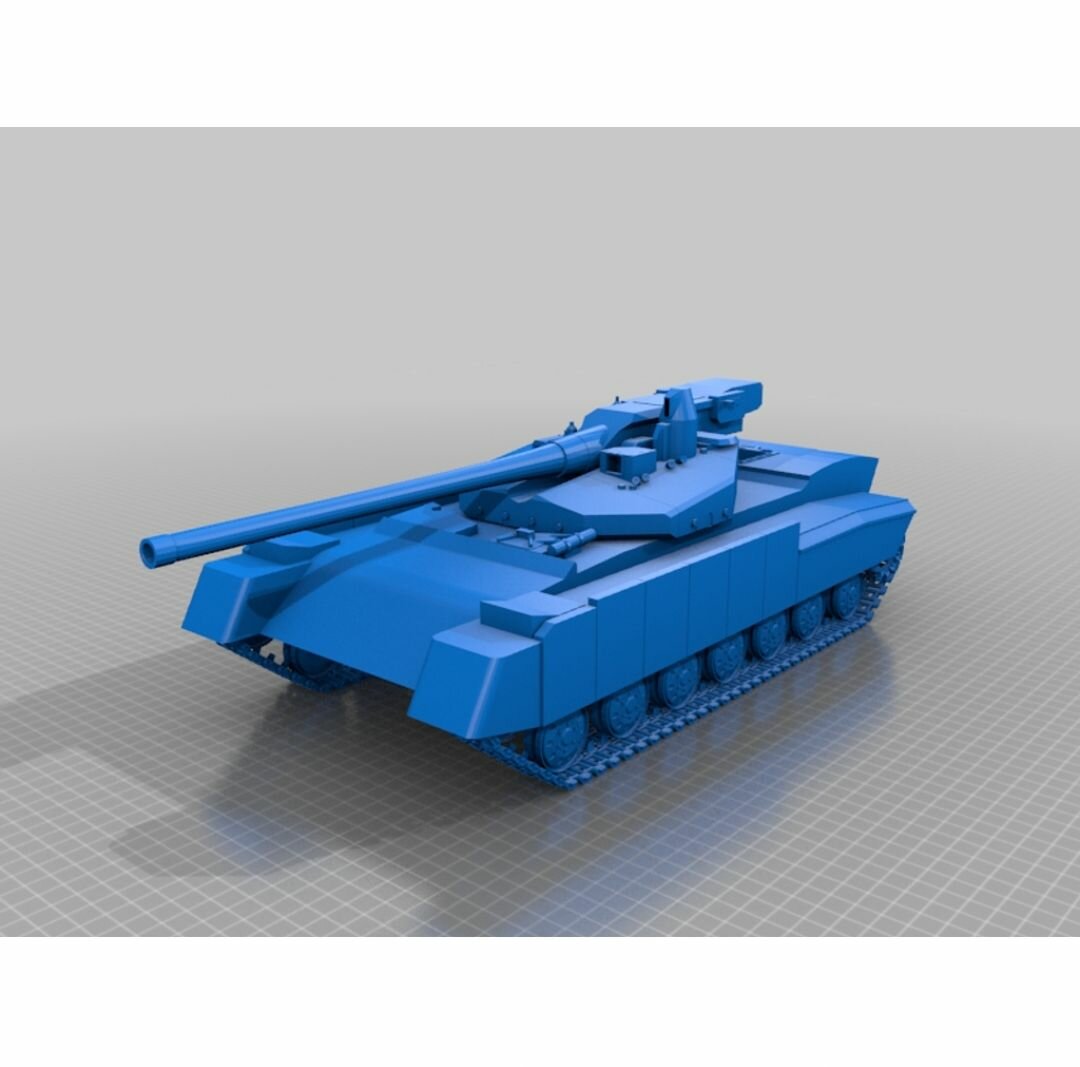 Объект 490А. Проектный танк. Масштабная модель 1:72.