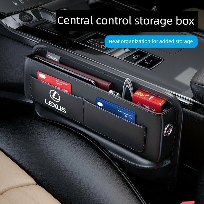 Организатор для щели сиденья автомобиля - Карта-клип стиль для Lexus, подходит для узких пространств, прочный