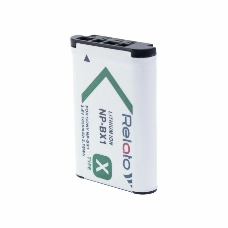 Аккумулятор Relato NP-BX1 для Sony HDR-CX405/ DSC-RX100/ DSC-HX400/ DSC-WX350/ HDR-MV1