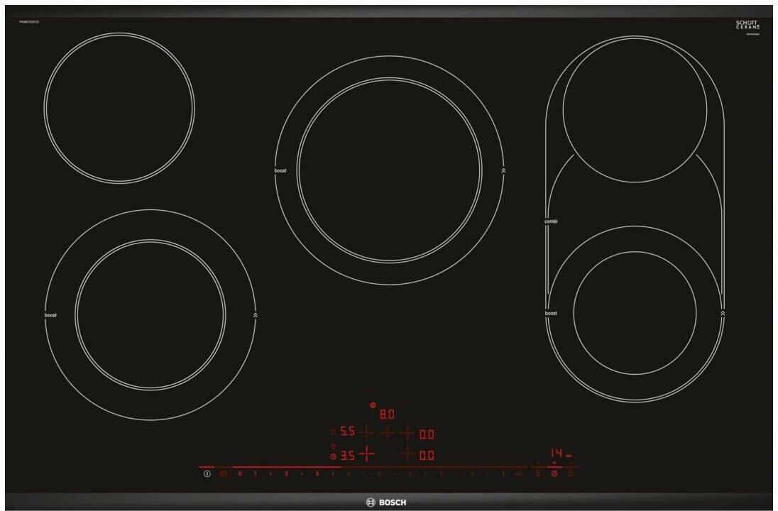 Встраиваемая варочная панель электрическая Bosch PKM875DP1D Black