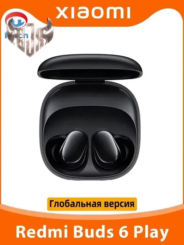 Наушники беспроводные Redmi Buds 6 Play, Bluetooth, USB Type-C, черный