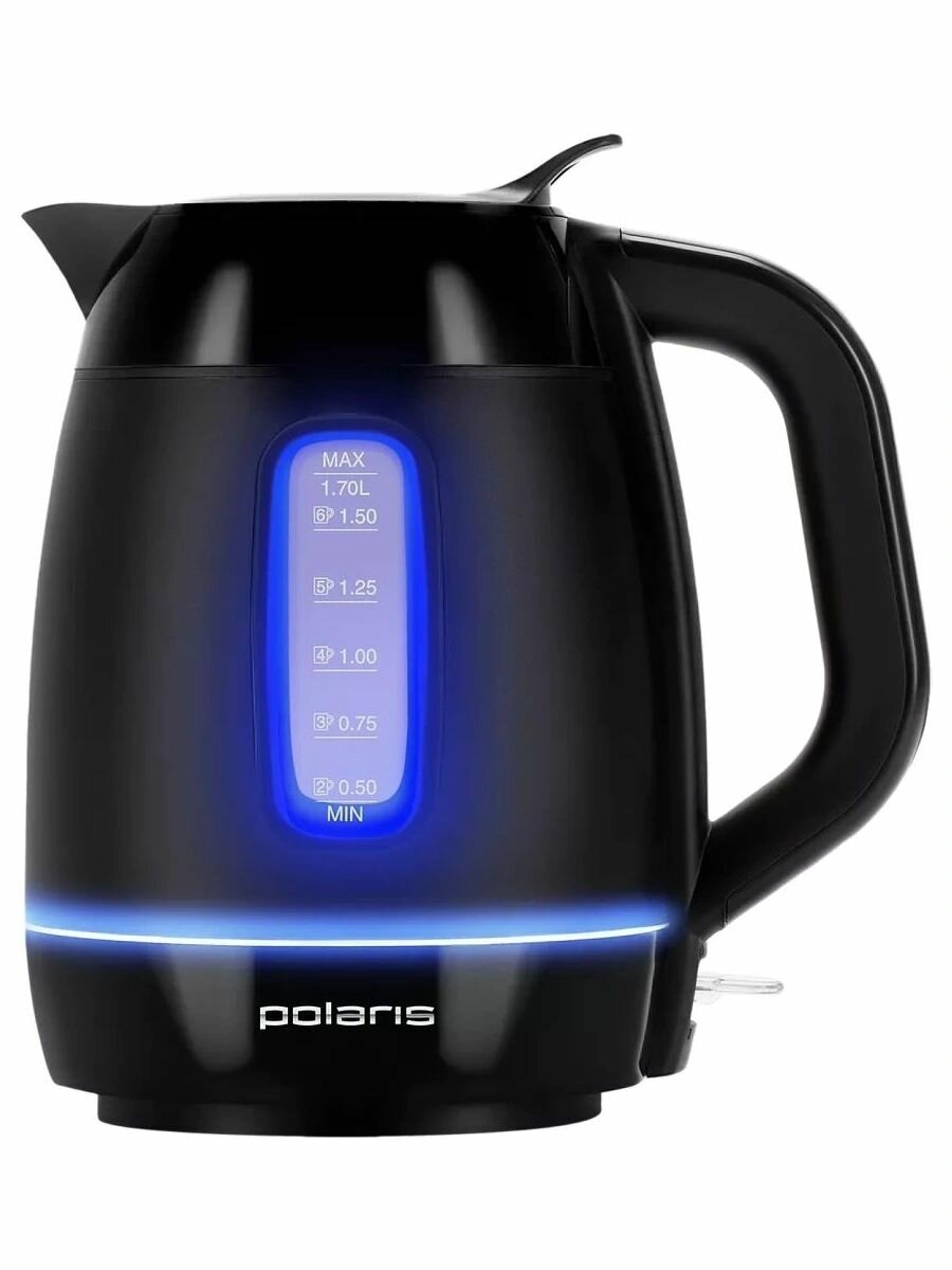 Чайник Polaris PWK 0723DDW 1.8л. 2200Вт черный (пластик)