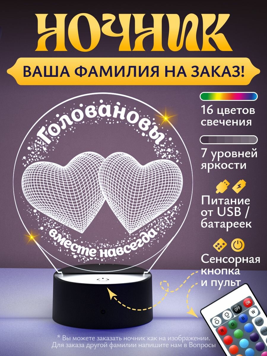 Ночник Головановы - вместе навсегда