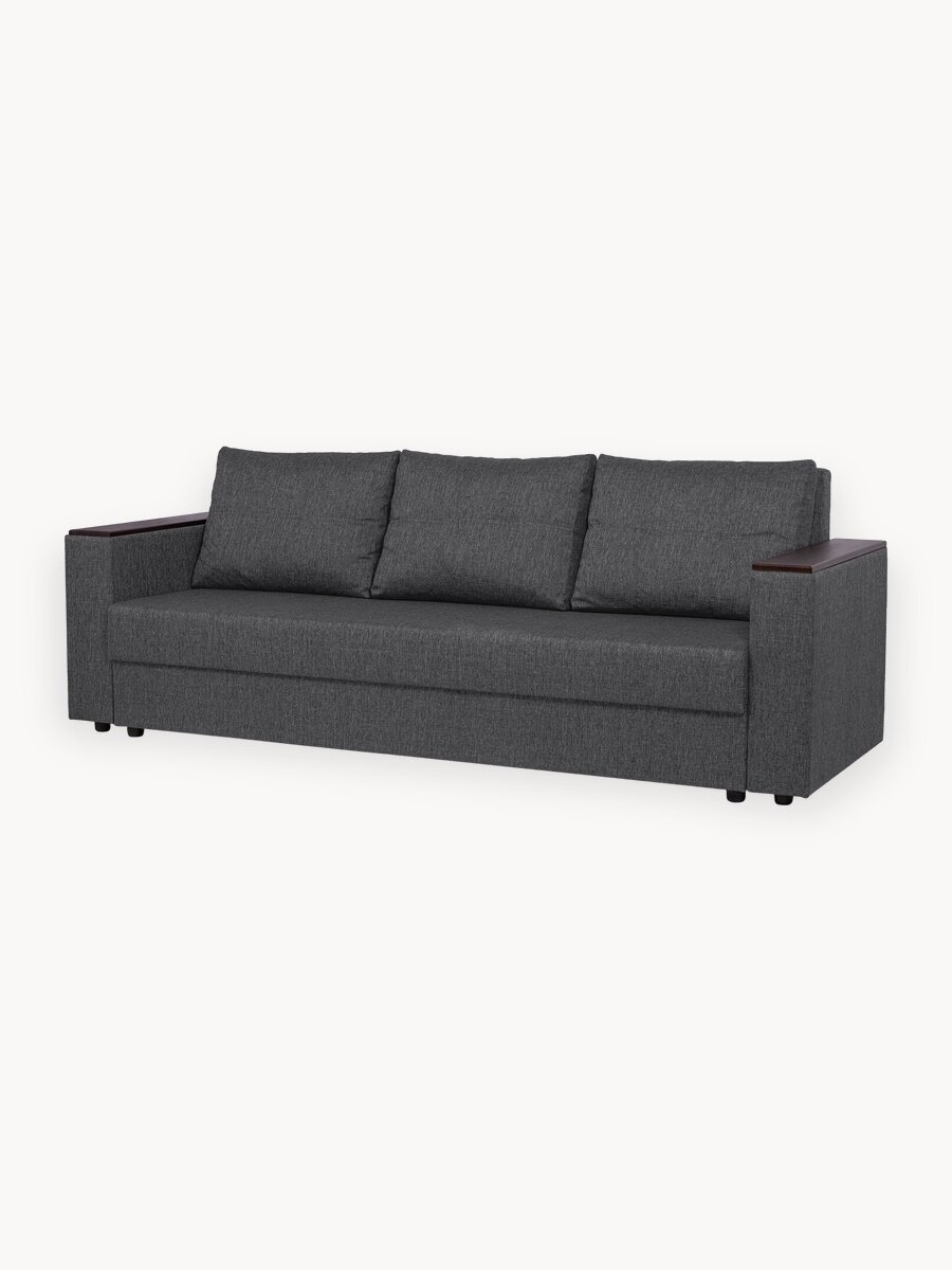 Диван-кровать Hoff Атланта 226х87х79 см, обивка рогожка, цвет тёмно-серый