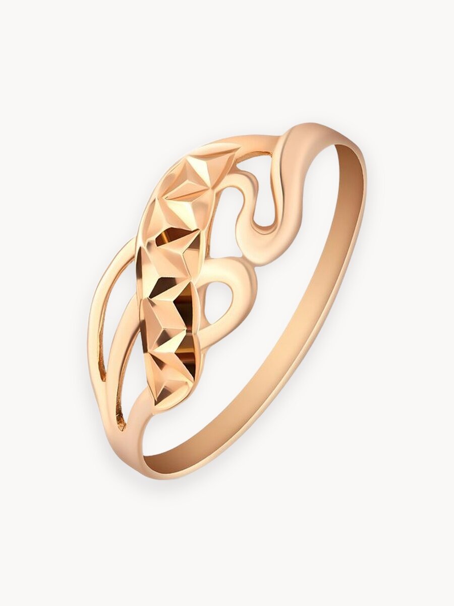 Кольцо, красное золото, 585 проба