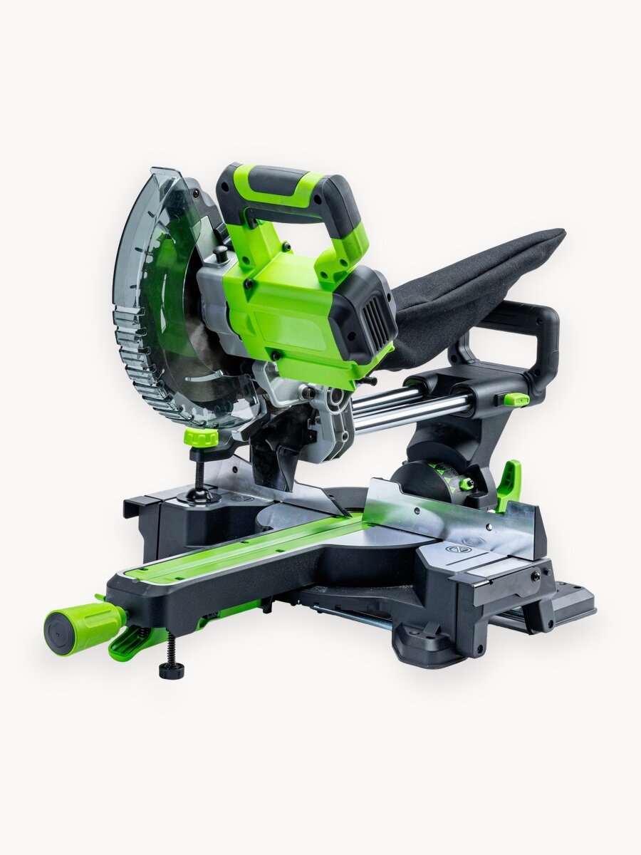 Торцовочная пила 24V, б/щет, 4800 об/мин, рез 65х310мм, АКБ 8Ач и ЗУ