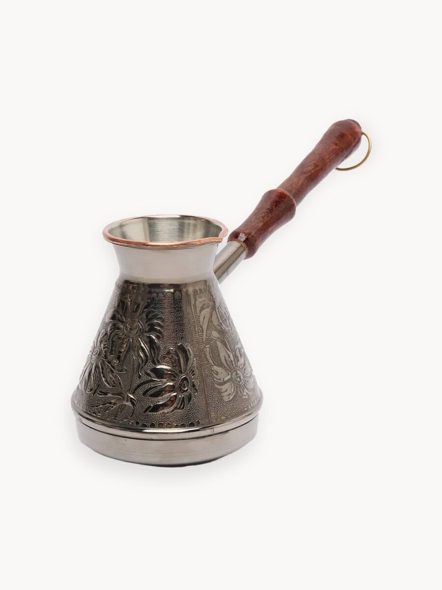 Медная турка для приготовления кофе "Пятигорск" 640 мл / кофеварка / джезва для варки кофе / ибрик