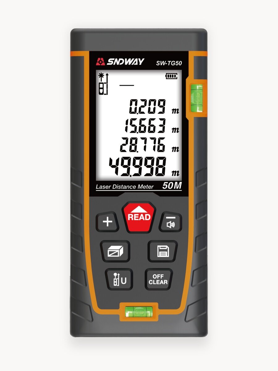 Лазерный дальномер SNDWAY SW-TG70 с чехлом, точность 2 м, IP54, батарейный источник питания