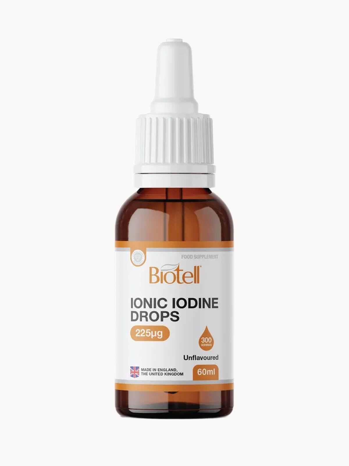Витамины Biotell "Ионный Йод", для щитовидки, жидкий, для детей от 1 года, 60мл (Великобритания)