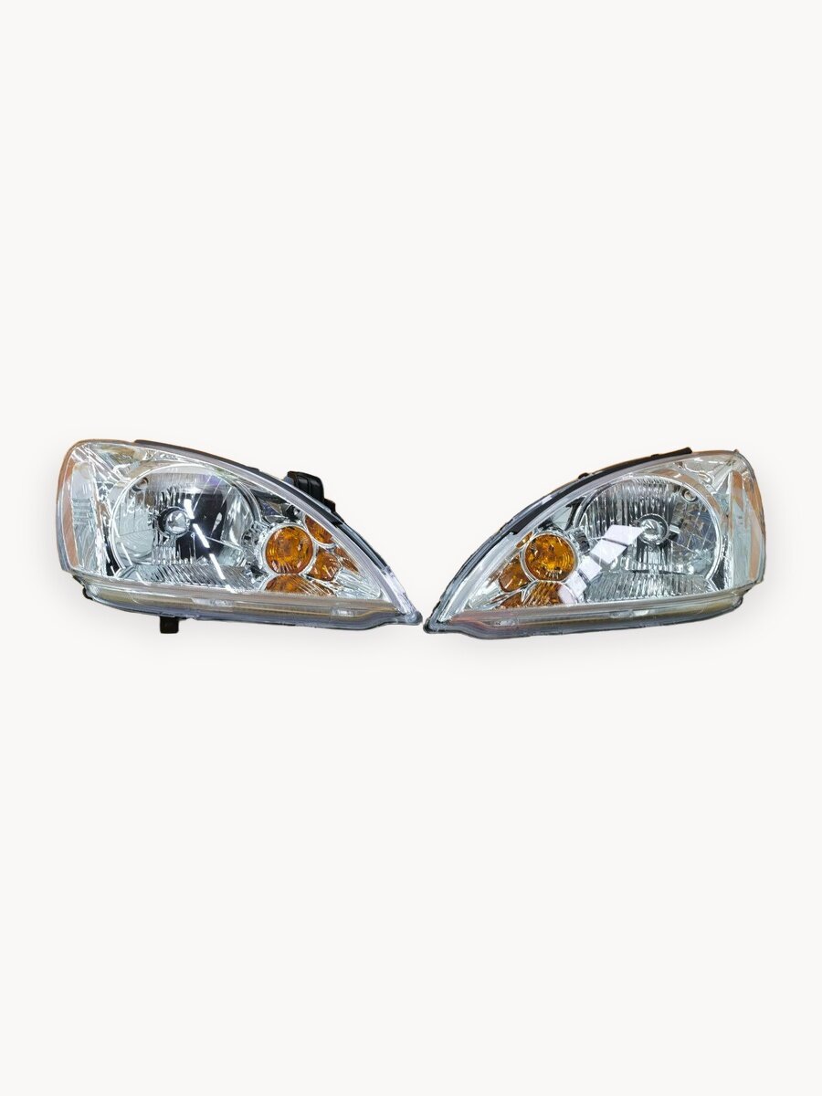 Фары митсубиси ланцер 9 MITSUBISHI LANCER 9 хром электрокорректор TYC