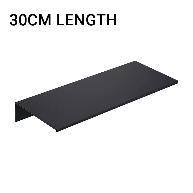 Черные алюминиевые полки для ванной Smesiteli 30-60 см