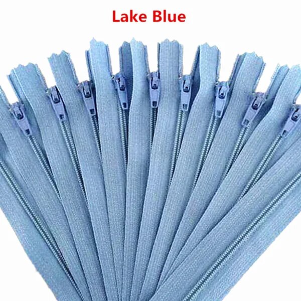 Набор из 10 нейлоновых молний Crafter's Синий, Lake Blue, 15cm