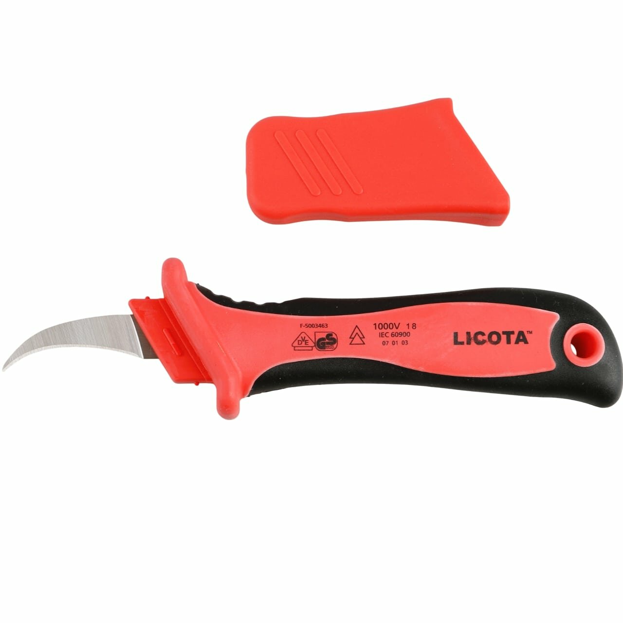 Licota AKD-V003 Нож электрика для снятия изоляции VDE 1000В, с секторными жилами