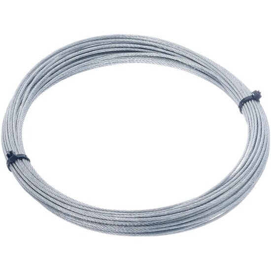 Трос стальной Стройметиз 2.0мм DIN 3055 цинк (уп.10м) подвес, 4141041