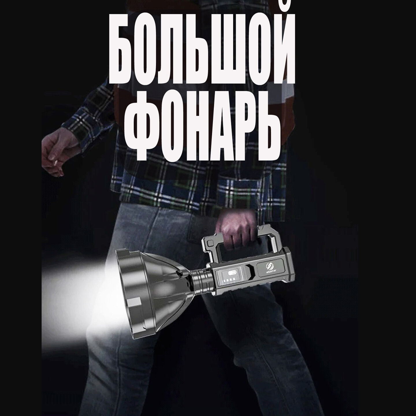 Ультрамощный светодиодный фонарик со встроенной батареей и USB-зарядкой, водонепроницаемый тактический фонарь