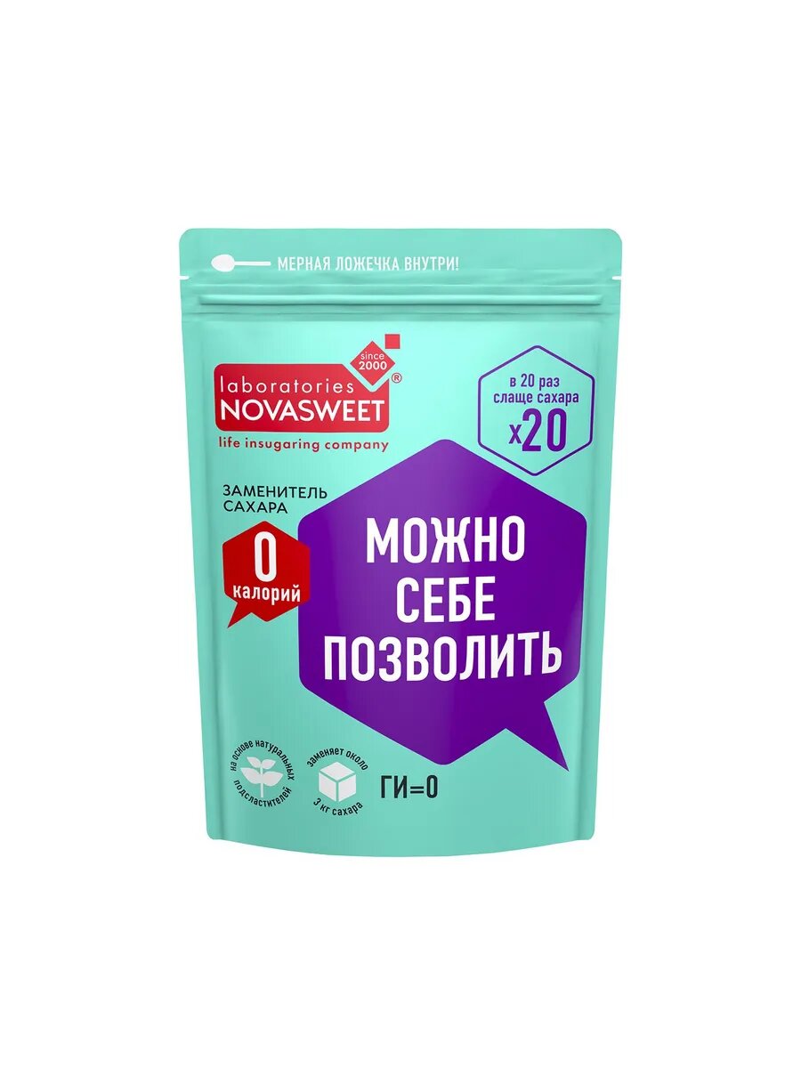 Заменитель сахара 20х Новасвит 150г