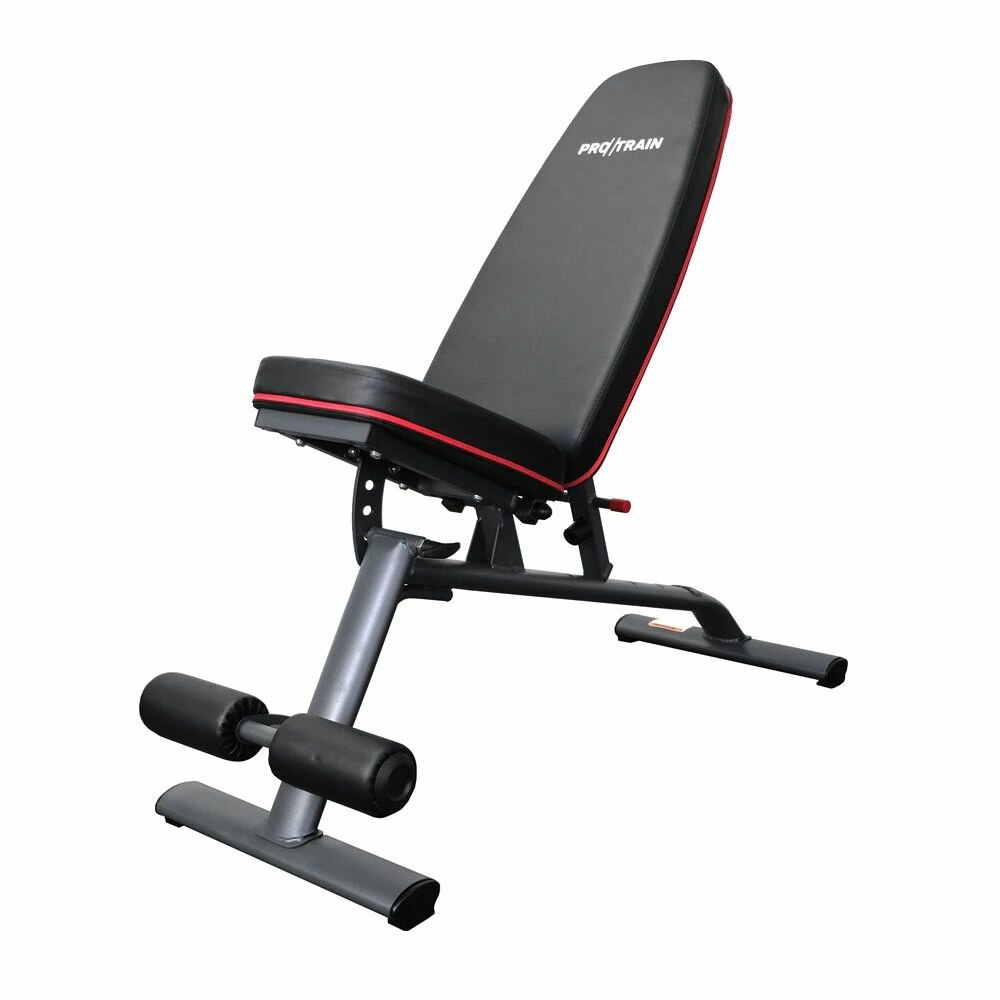 Скамья Protrain SB235, многофункциональная, регулируемая, черная, для пресса и спины