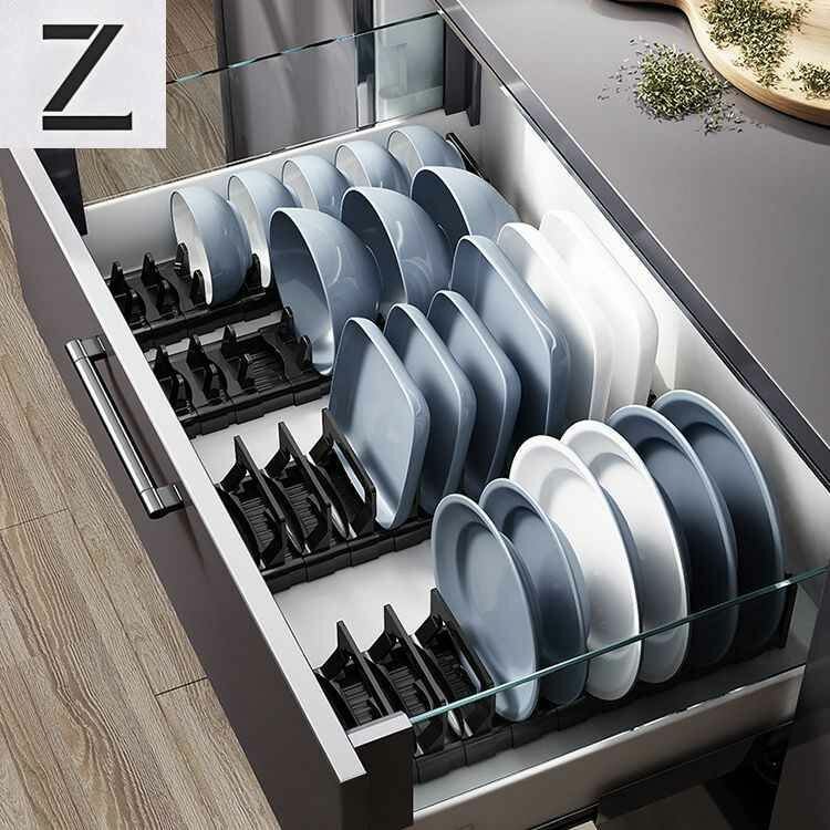 Кухонный держатель органайзер для посуды и глубоких тарелок мисок и плошек
