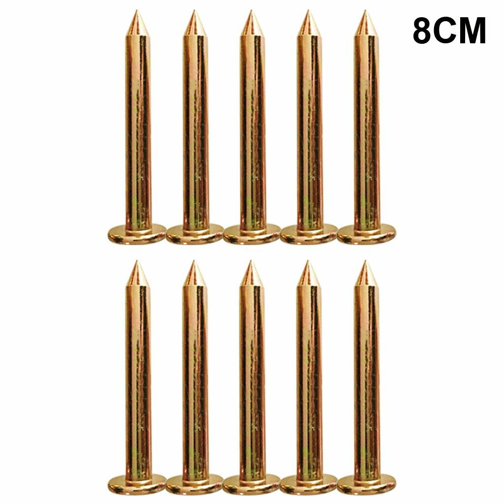 10шт Стальные Гвозди для Геодезической Разметки