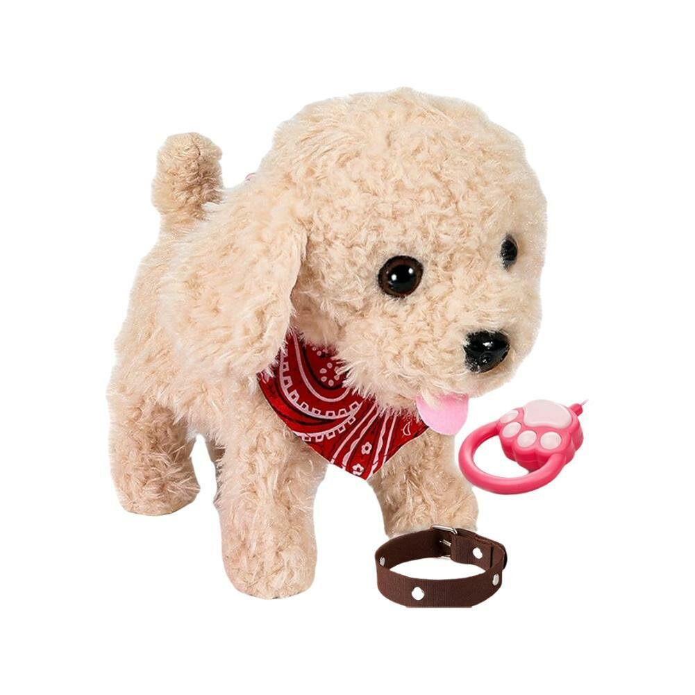 Интерактивная собачка на поводке говорящая с пультом музыкальный шпиц для девочки
