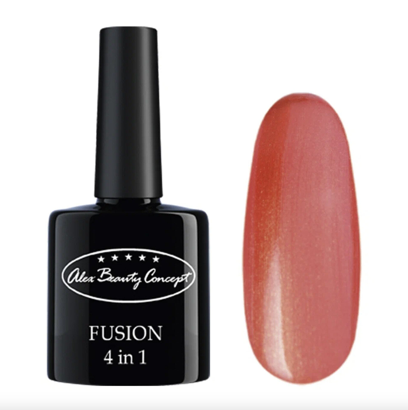 Alex Beauty Concept Гель-лак FUSION 4 IN 1 GEL, 7.5 мл, цвет оранжевый перламутр 70121