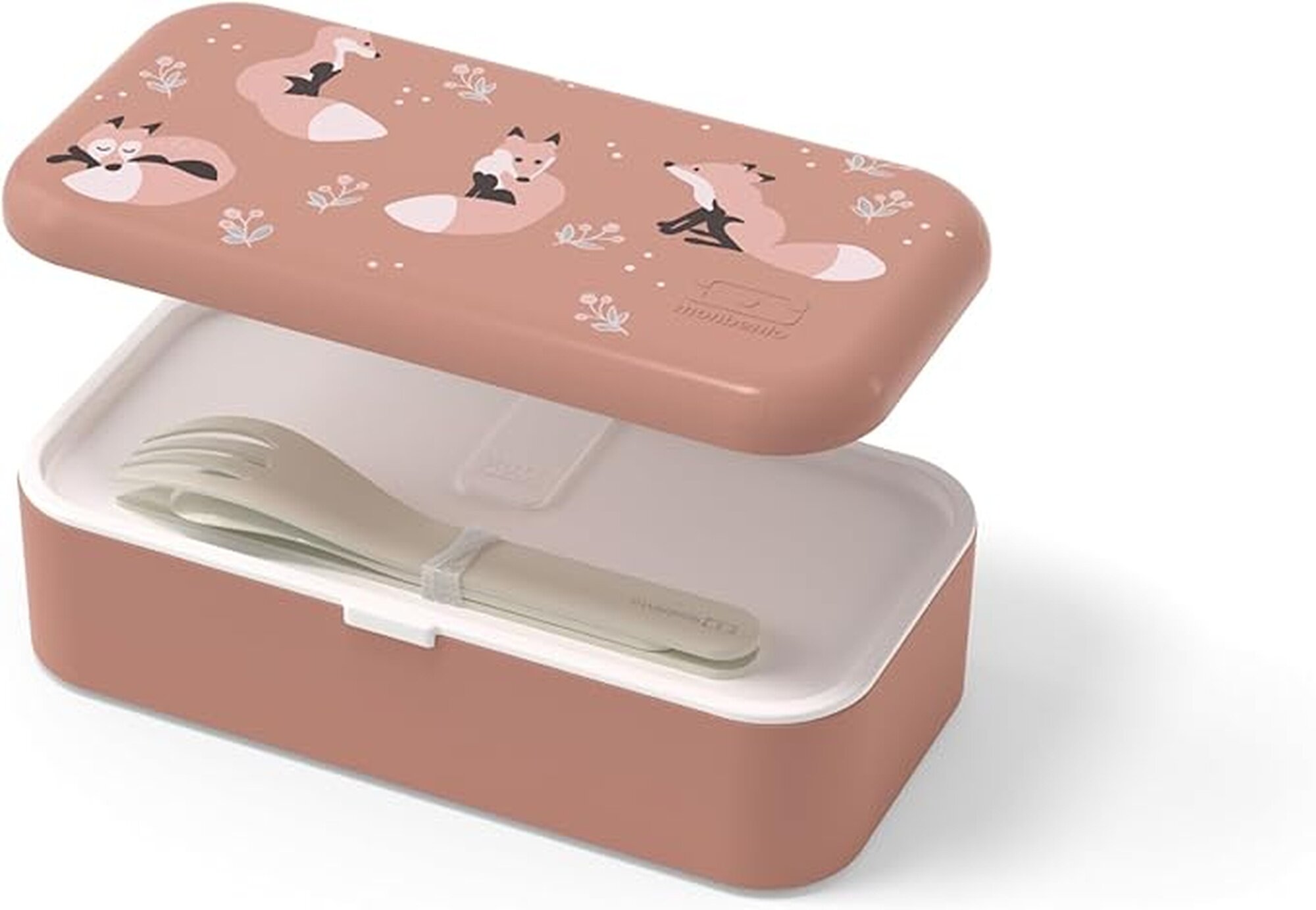 Ланч-бокс для детей Monbento MB Foodie Fox Kids Lunch Box с набором столовых приборов MB Pocket Kids