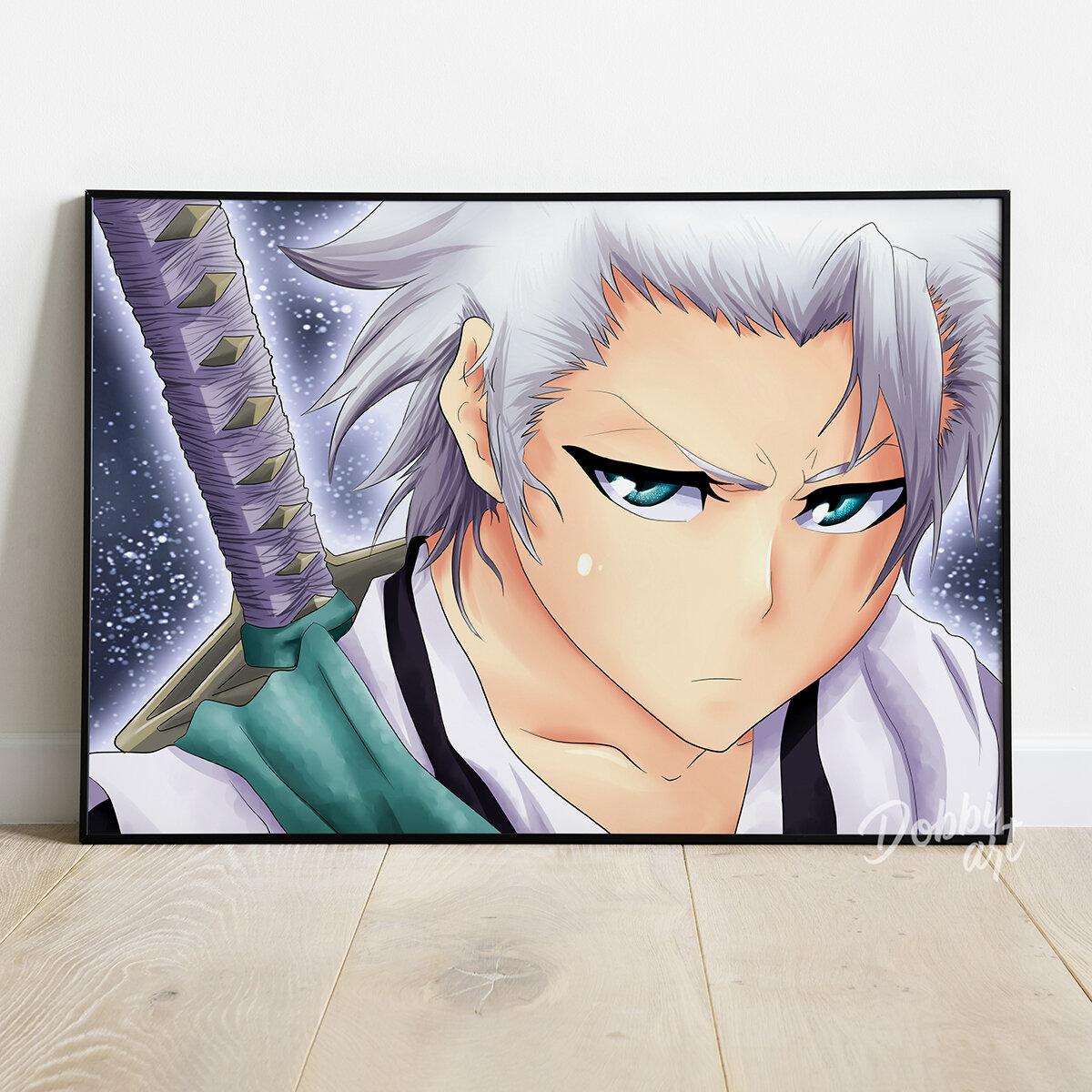 Постер Блич 40х50 см без рамы/ Bleach/ Аниме, манга/ Постер для интерьера/ Декор на стену/ Постер для дома, офиса/ Плакат интерьерный/ Плакат Аниме/ Тоширо Хицугая/ Подарок парню/ Подарок девушке/ Картина для интерьера