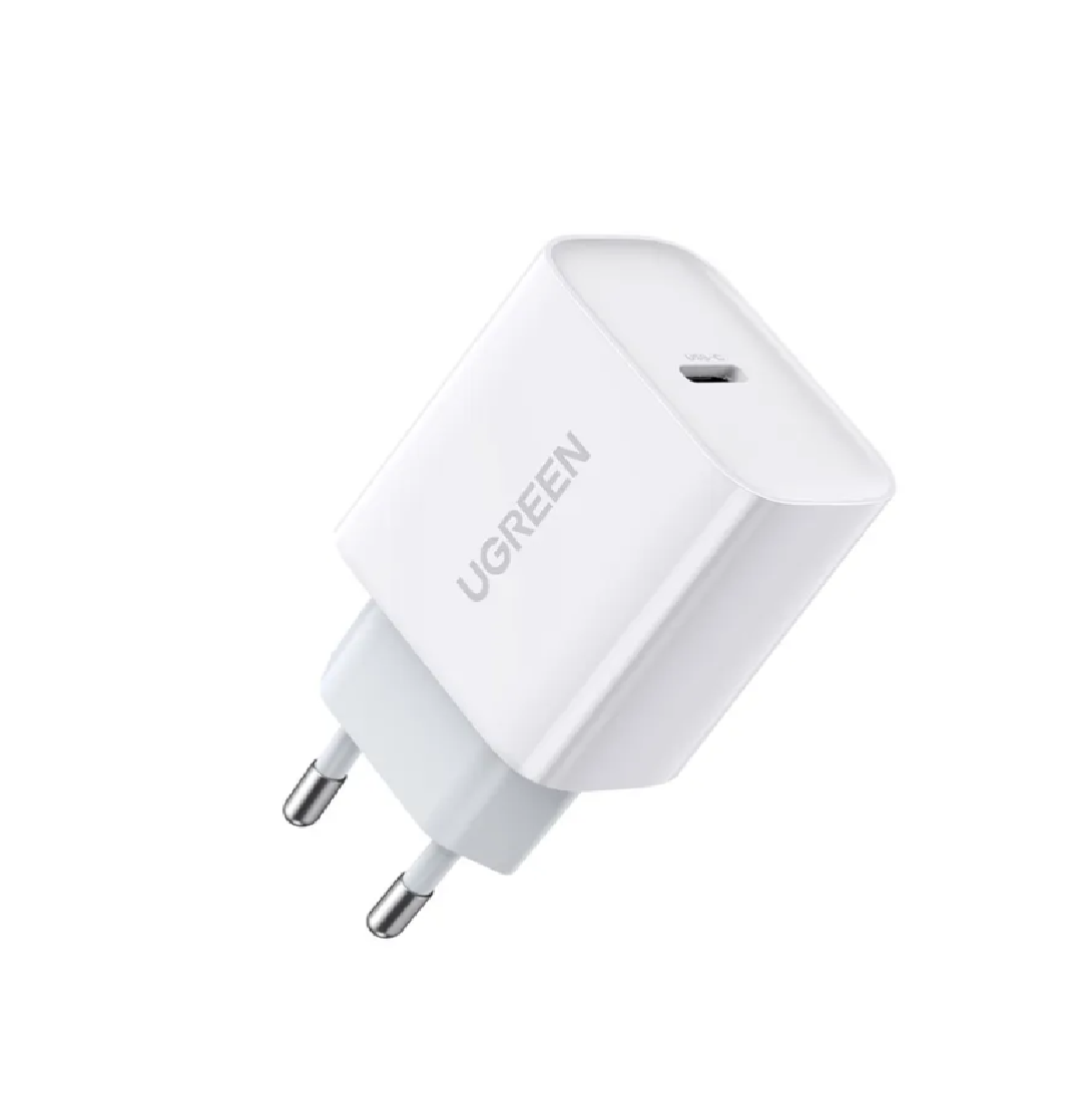 Сетевое зарядное устройство UGREEN CD137-60450 White (1 USB-C, PD 20W Fast Charge)