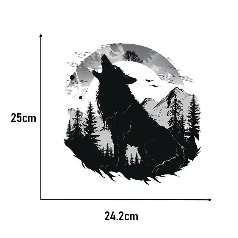 Волки, мишки, природные пейзажи, теплопередача, термопереносные утюги для одежды, термопластыри для одежды, нашивки для утюга QM00192-4