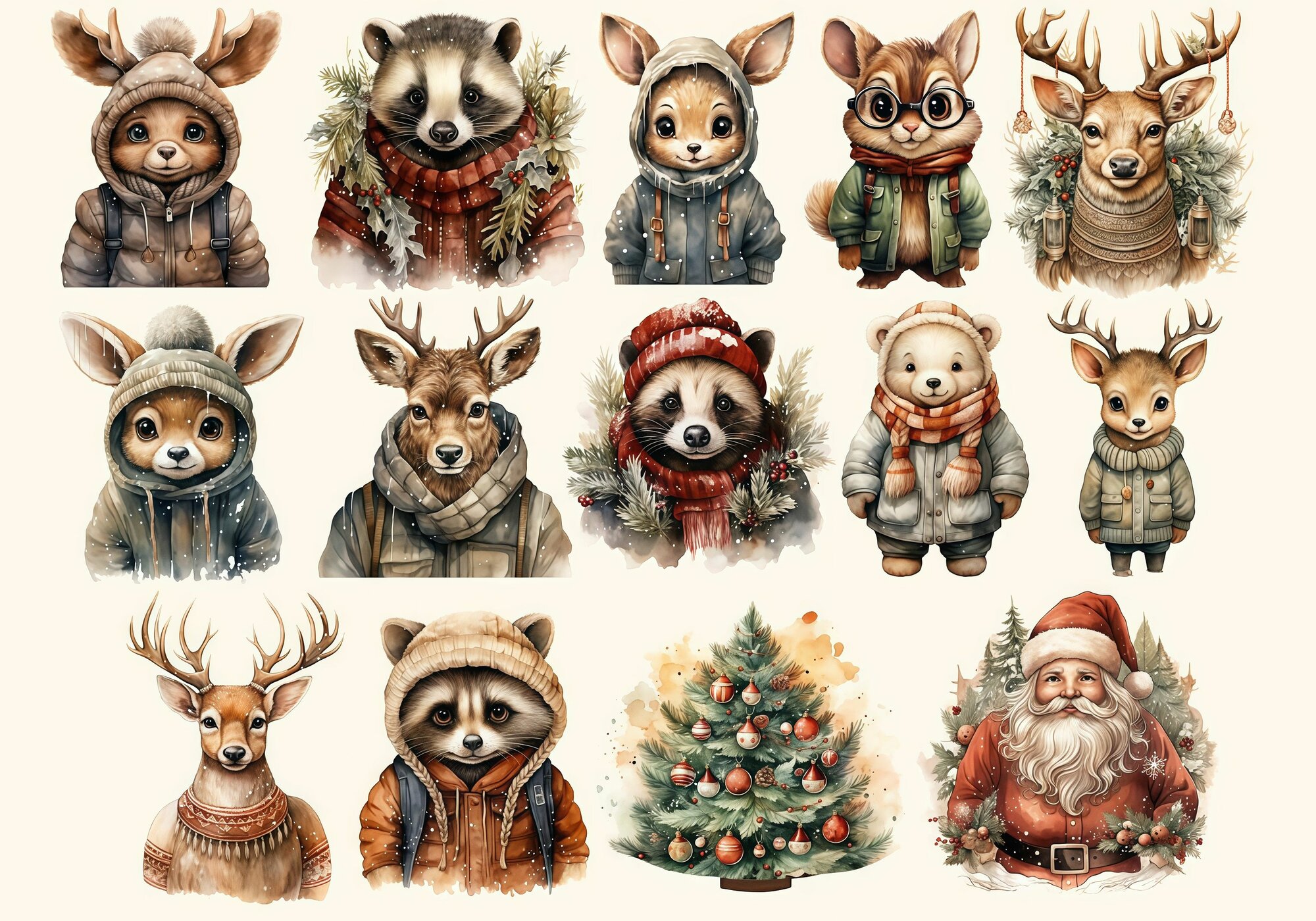 Декупажная карта About Time, A4, 21×29,7 см, бежевая, коричневая