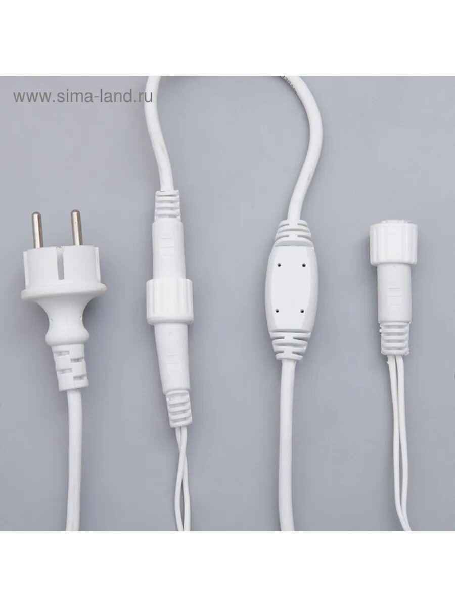 Уличная гирлянда с мерцанием и синим свечением