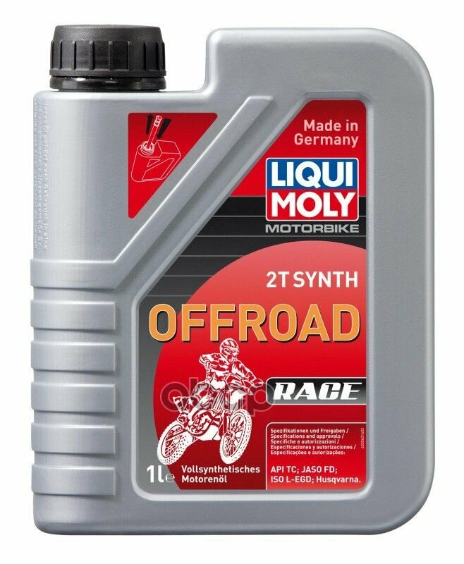 Liquimoly Motorbike 2T Synth Offroad Race (1L)_Синт. масло Моторн! Д/2-Т. Двигателей Api-Tc, Jaso Fc LIQUI MOLY арт. 3063