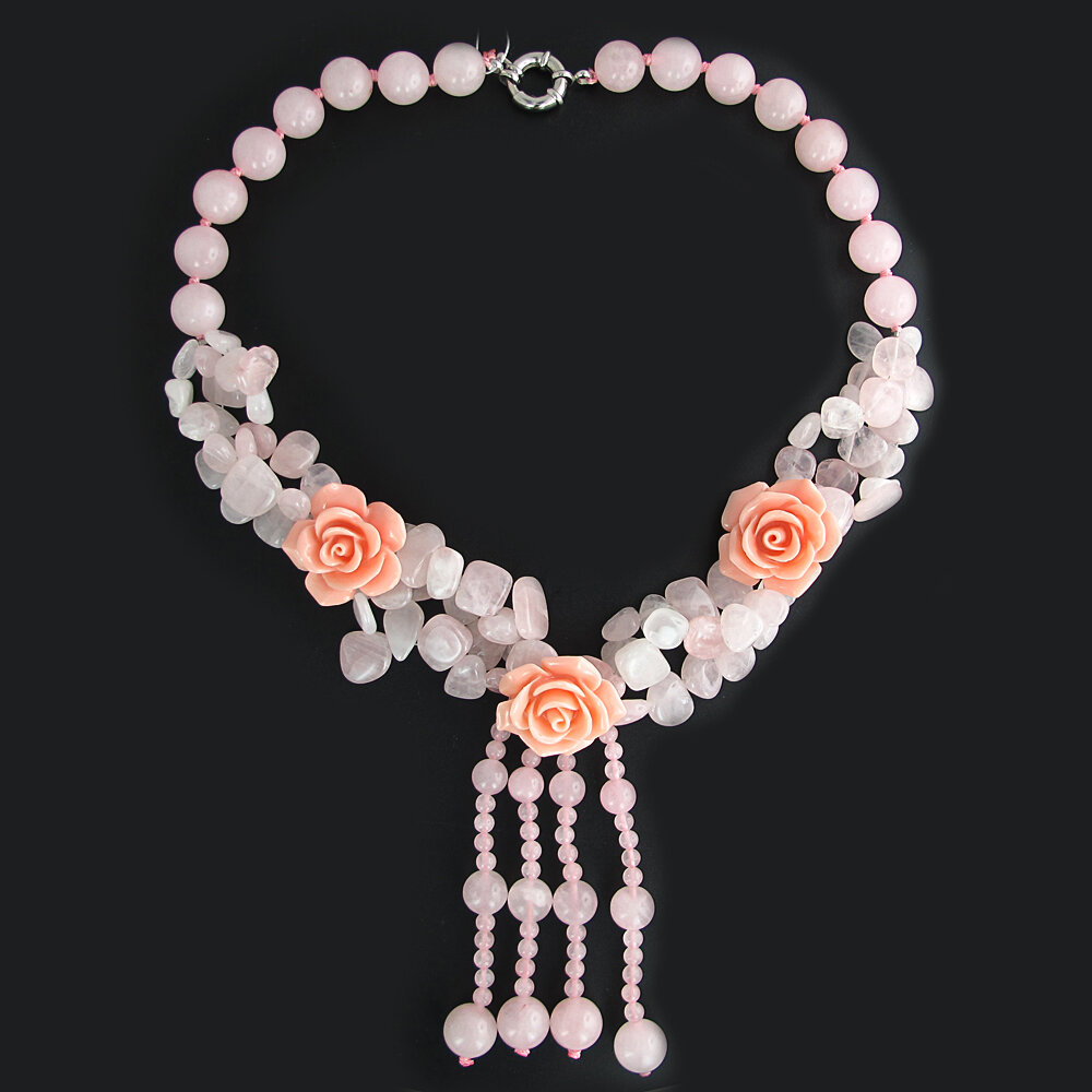 Колье, кварц